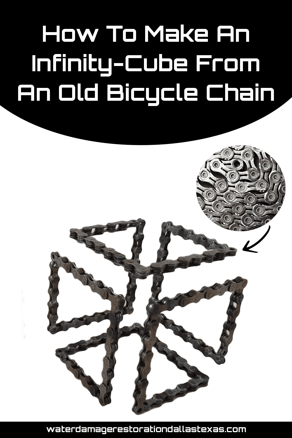 How To Make An Infinity-Cube From An Old Bicycle Chain