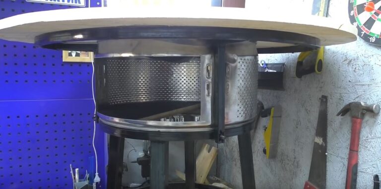 How To Make A Table From An Old Washing Machine Drum
