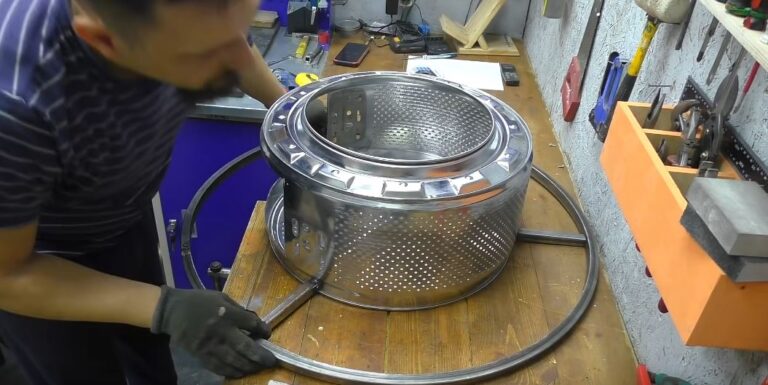 How To Make A Table From An Old Washing Machine Drum