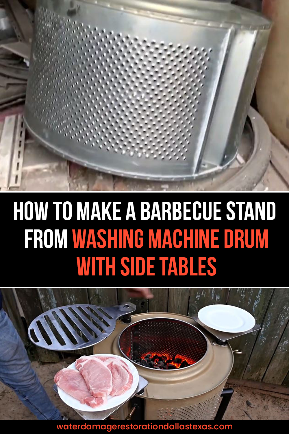 How To Make a BARBECUE STAND from Washing Machine
